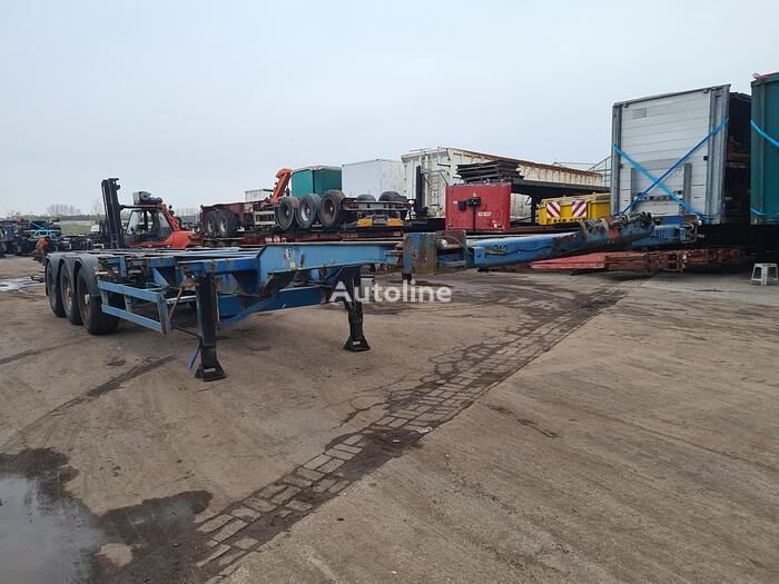 Fliegl 3 AXLE CONTAINER CHASSIS 40 2X20 20 MIDDLE SAF DRUM poluprikolica za prevoz kontejnera