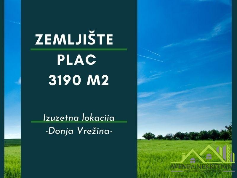 ZEMLJIŠTE - PLAC 3190 m2 - Donja Vrežina