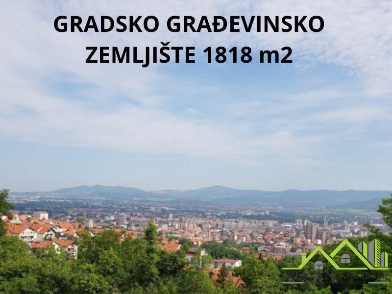 NIŠ - GRADSKO GRAĐEVINSKO ZEMLJIŠTE - PRELEP POGLED NA GRAD 1818m2