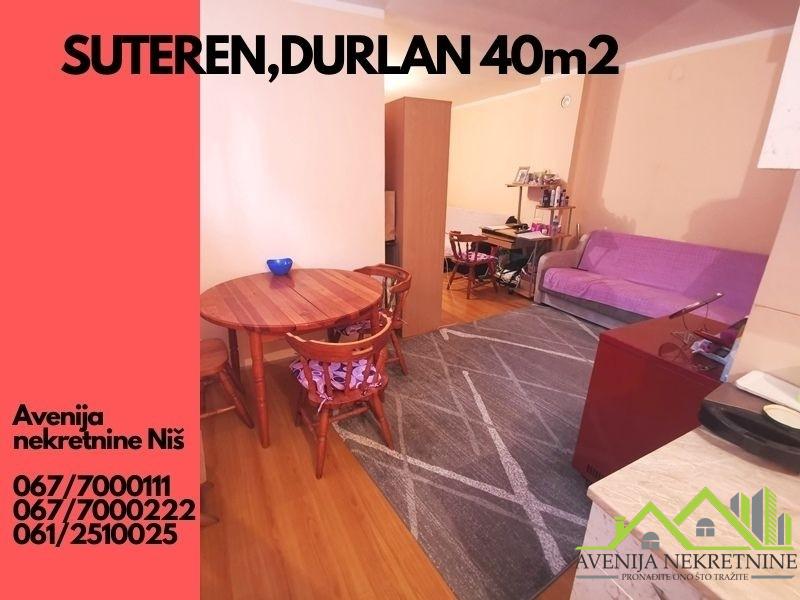 Stan, suteren, 40m2 Durlan