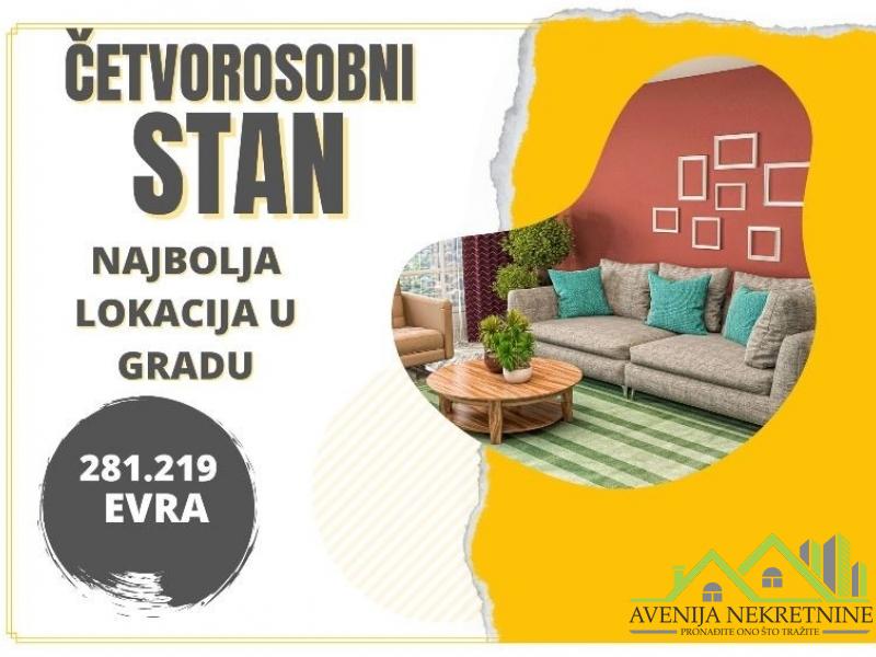 TOP LOKACIJA – NOVOGRADNJA – PDV – ČETVOROSOBAN STAN PENTHOUSE 142m2