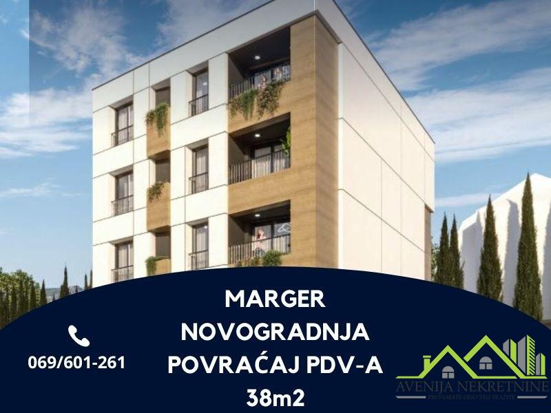 Marger, 38m2, Novogradnja, Povraćaj pdv