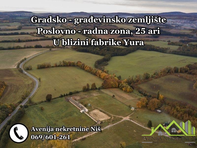 Gradsko – građevinsko zemljište, Poslovno – radna zona, 25 ari