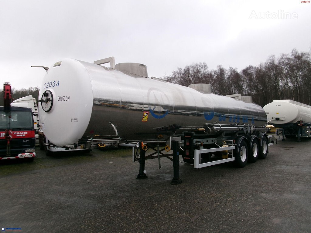 Magyar Chemical tank inox 22.5 m3 / 1 comp ADR 29-05-2024 cisterna za prevoz hemikalija