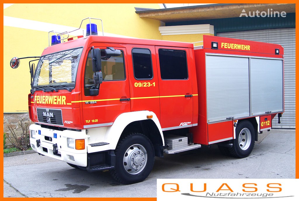 MAN 14.224 L80 4x4 /TÜV/METZ TLF 16/25 Feuerwehr vatrogasno vozilo