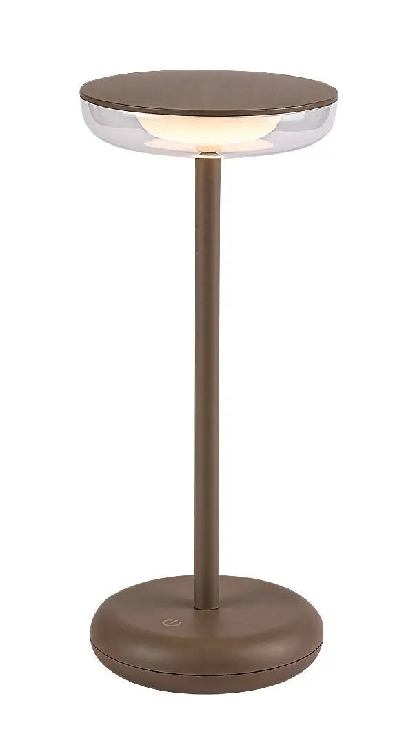 RABALUX Konin Spoljna stona lampa, Punjiva, LED, IP44, 6W, 60lm, Braon