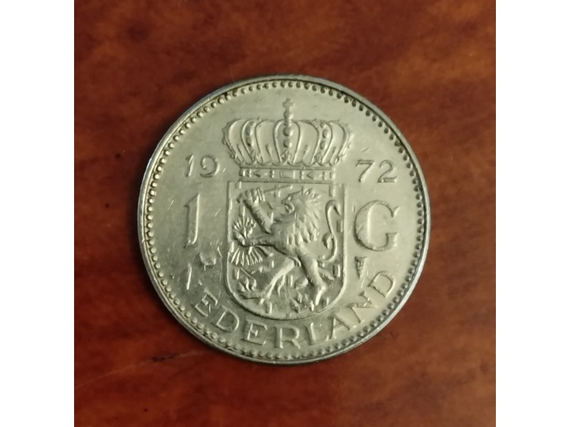 ** HOLANDIJA - 1 GULDEN 1972. **