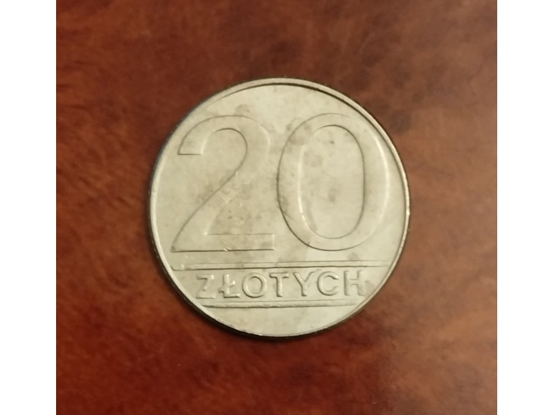 ** POLJSKA - 20 ZLOTA 1990. **