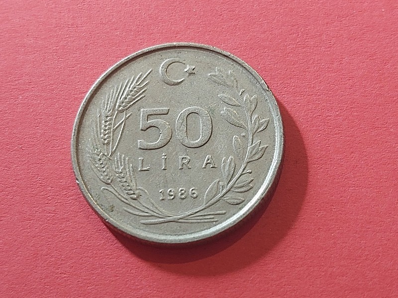 Turska - 50 lira 1986 god