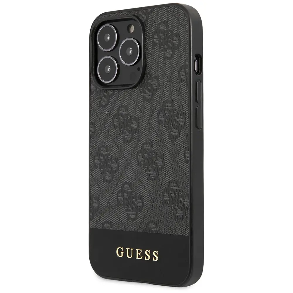 GUESS Maska za telefon iPhone 15 Pro 6.1, GUHCP15LG4GLGR, Antracit