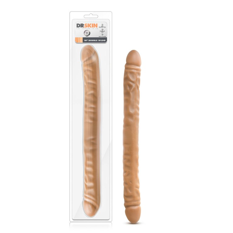 Dr.Skin 18“ double dildo mocha