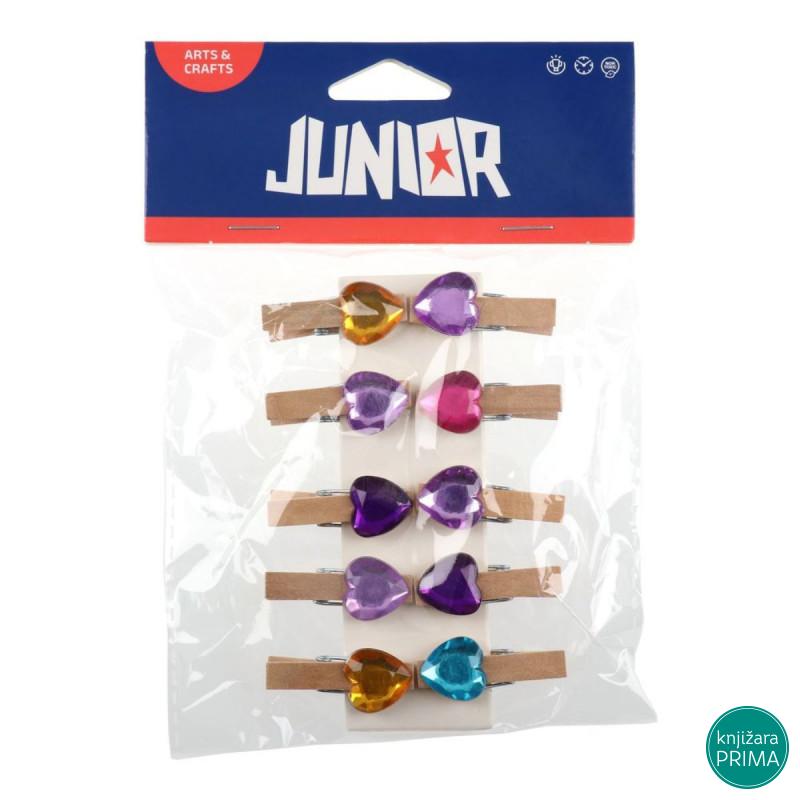 Drvene štipaljke srca JUNIOR Crafty