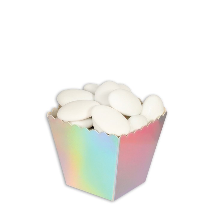Mini pastelne hologram kutije za kokice ili slatkiše