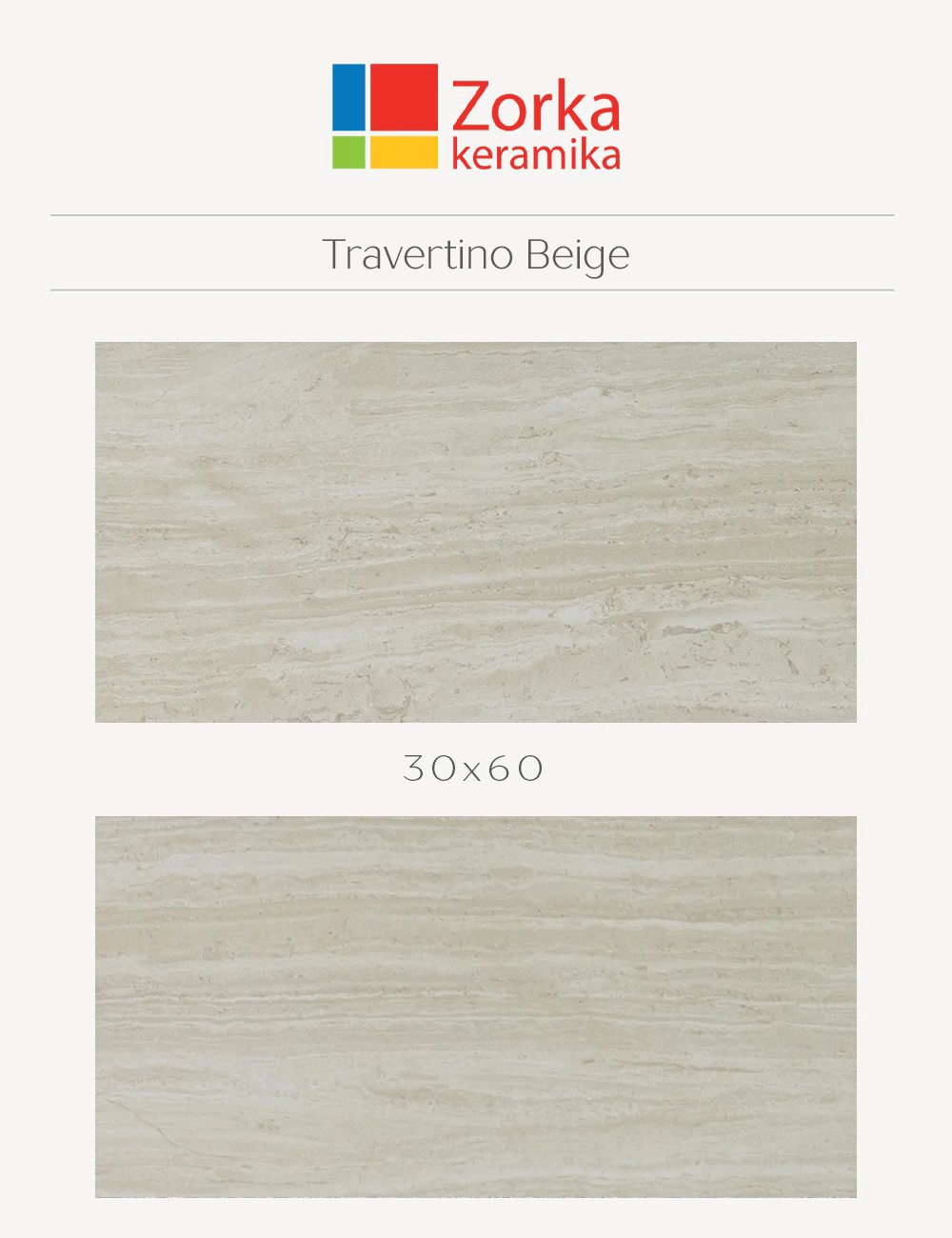 Travertino Beige 30x60 podne i zidne pločice