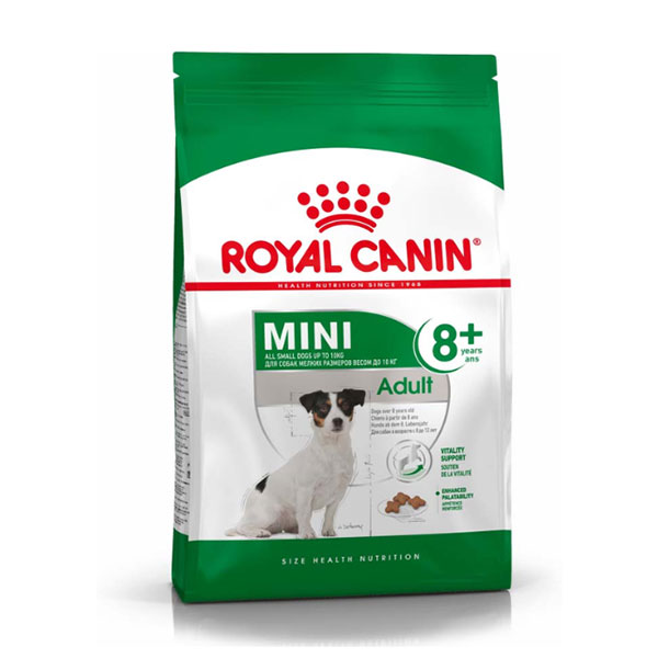 Hrana za pse malih rasa Mini Adult 8plus 800gr Royal Canin RV0658