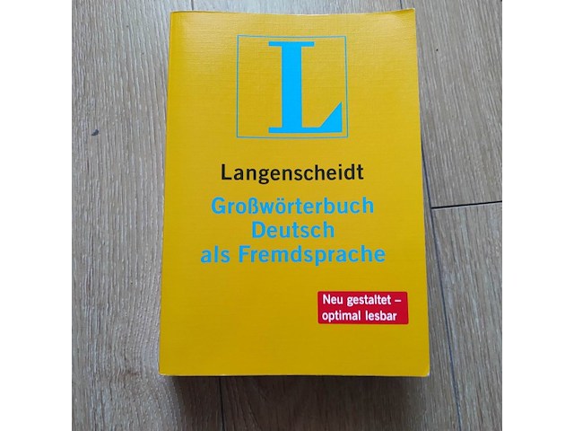 Langenscheidt - Großwörterbuch DEUTSCH als Fremdsprache