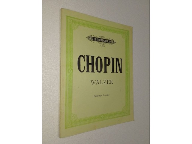 CHOPIN WALZER -EDITION PETERS Nr.1901