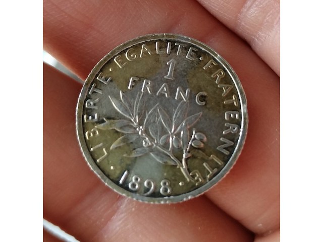Francuska 1 franak 1898. srebro