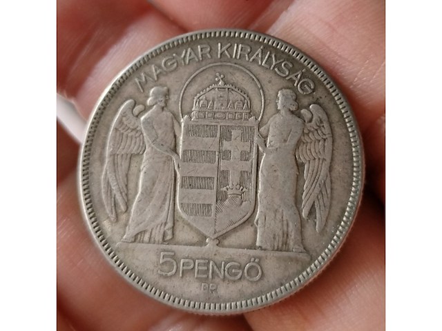 Mađarska 5 pengo 1930. srebro