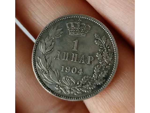 Kraljevina Srbija 1 dinar 1904. srebro
