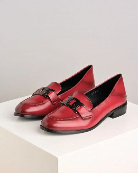 Ženske cipele na malu petu C2345 crvene