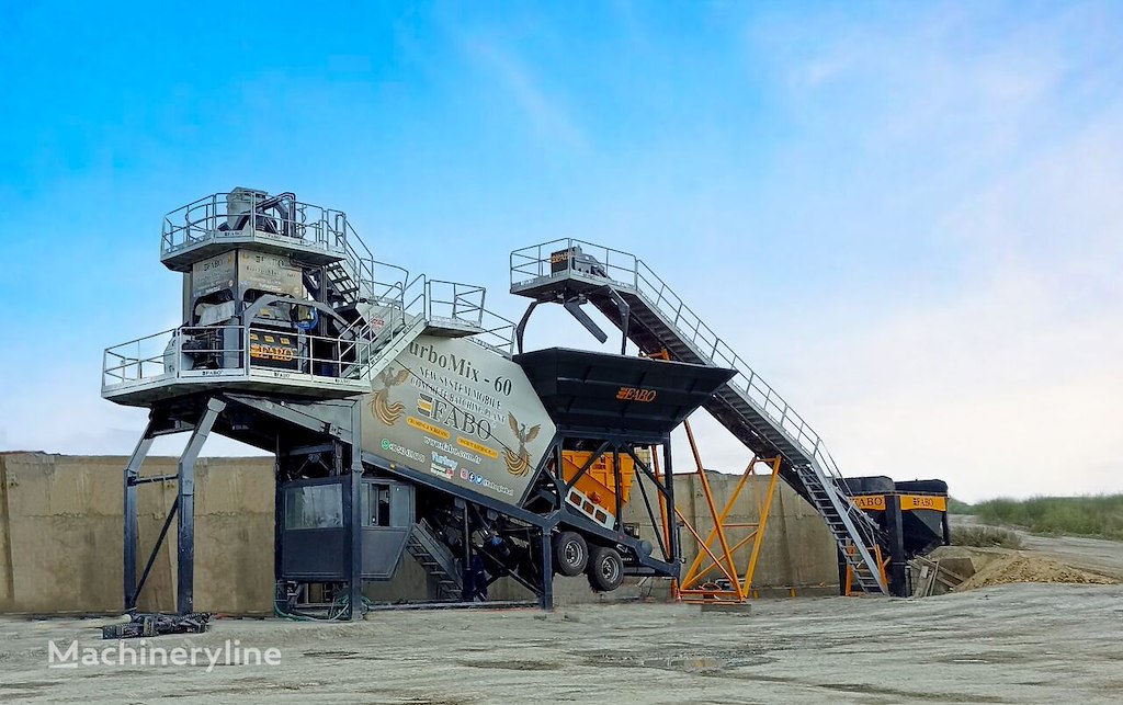 Nova FABO TURBOMIX-60 MOBILE CONCRETE MIXING PLANT fabrika betona