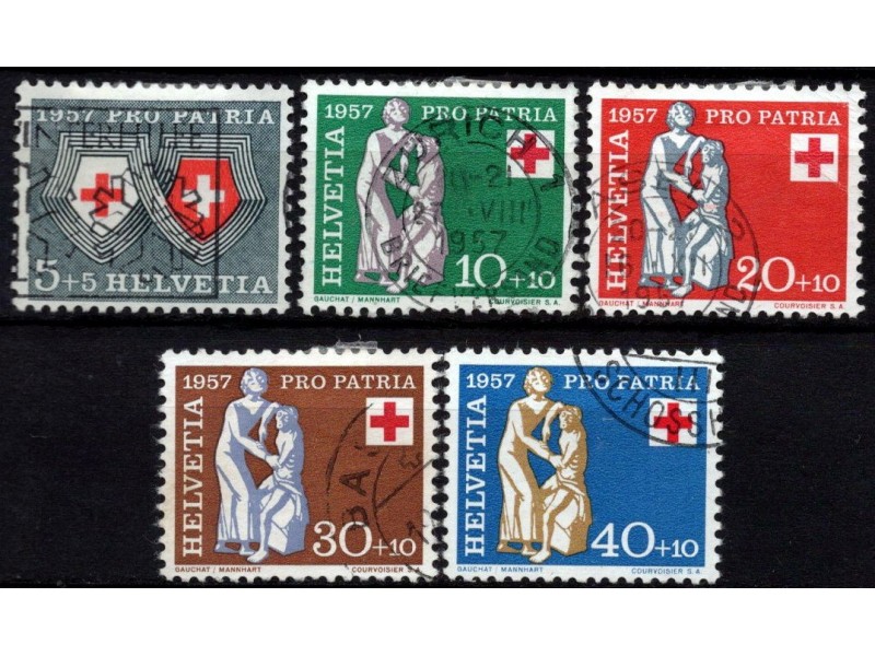Švajcarska 1957. Komplet serija