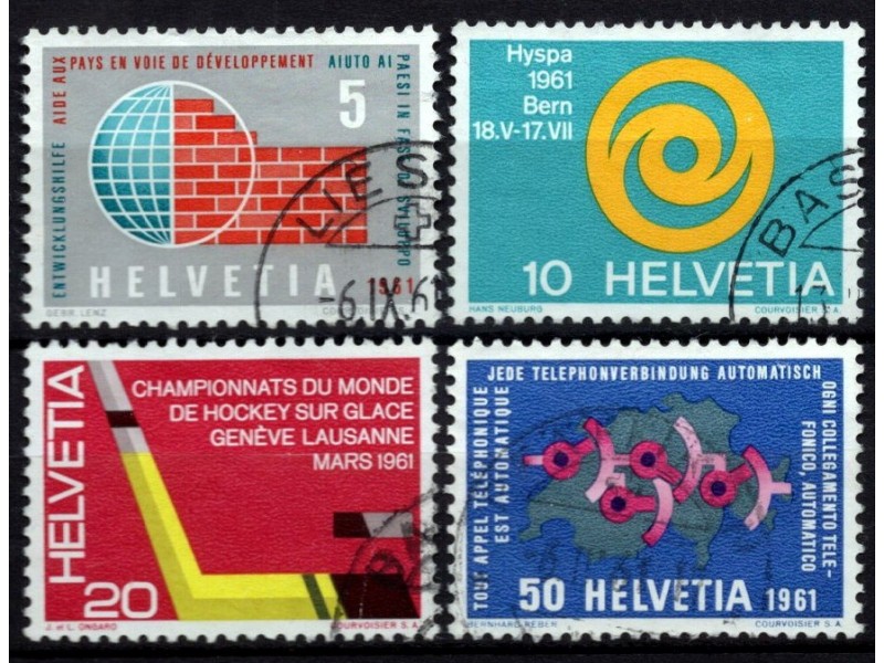 Švajcarska 1961. Komplet serija