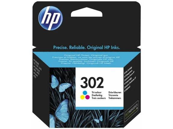 HP 302 Tri-color Original Ink Ketridž F6U65AE