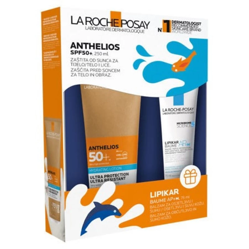 LA ROCHE POSAY ANTHELIOS SPF50+ 250ML + LIPIKAR BAUME AP+M, 75ML PROMO