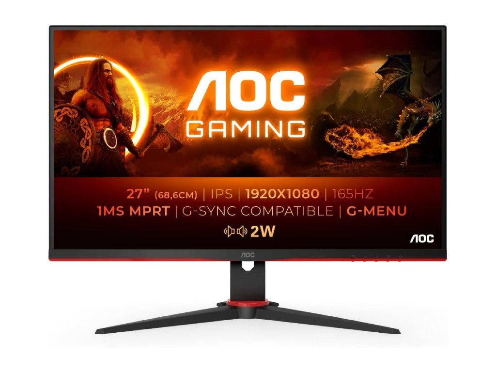 Monitor AOC 27G2SPAE/BK 27"/IPS/1920x1080/165Hz/1ms MPRT/VGA,HDMI,DP/Gsync,freesync/zvučnici/crna