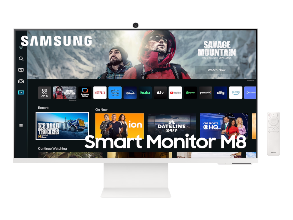 Monitor SAMSUNG LS32CM801UUXDU 32"/VA/3840x2160/60Hz/4ms GtG/HDMI,USB,USB C/pivot/visina/kamera/bela