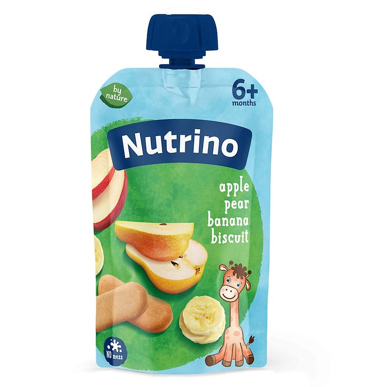 Nutrino pauč jab kruška ban i keks 100g nutrino