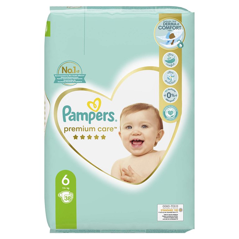 Pampers pelene premium vp 6 large 38/1 pampers