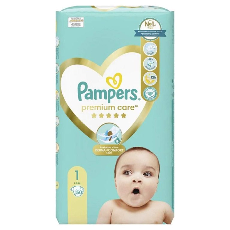 Pampers pelene premium vp 1 new born 50/1 pampers