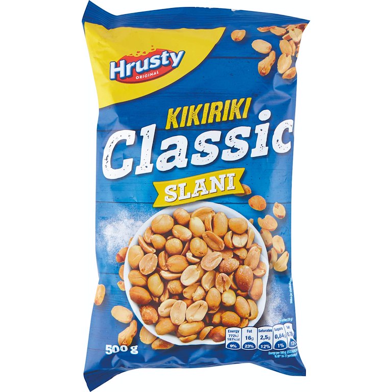 Hrusty kikiriki prženi slani 500g hrusty