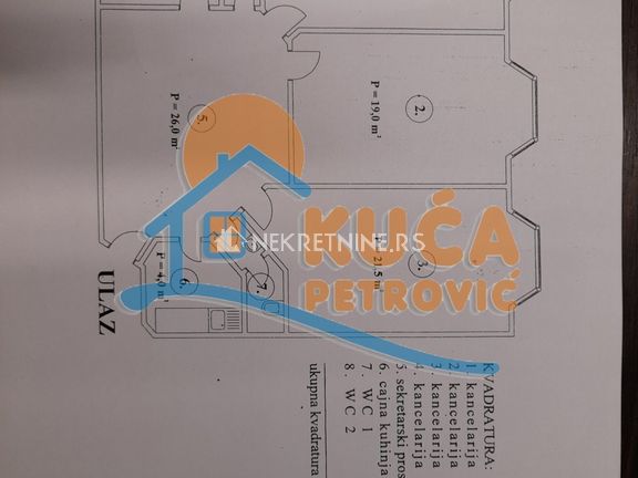 Izdaje se poslovni prostor u Dušanovom bazaru, 110m2, 500e