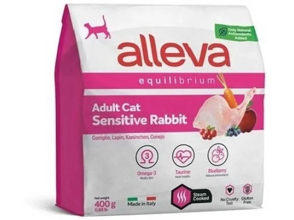 Alleva Equilibrium Cat Sensitive Zečetina 400g