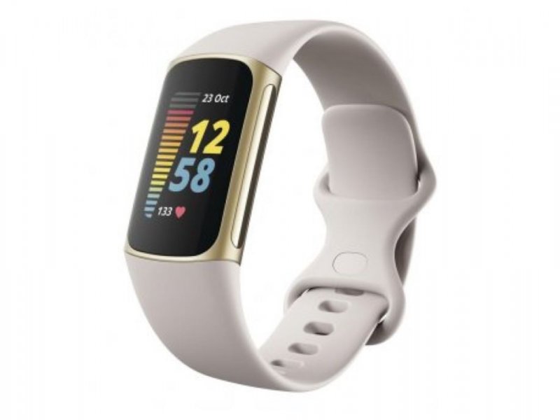 FITBIT CHARGE 5 LUNAR WHITE SOFT GOLD STAINLESS STEEL (FB421GLWT) OUTLET