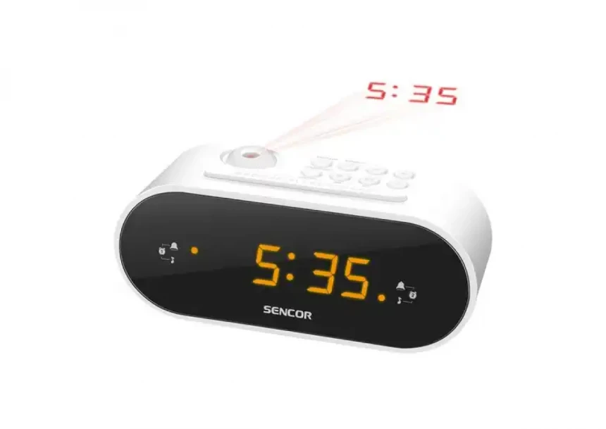 FM radio alarm sa projektorom vremena SENCOR SRC 3100 W beli