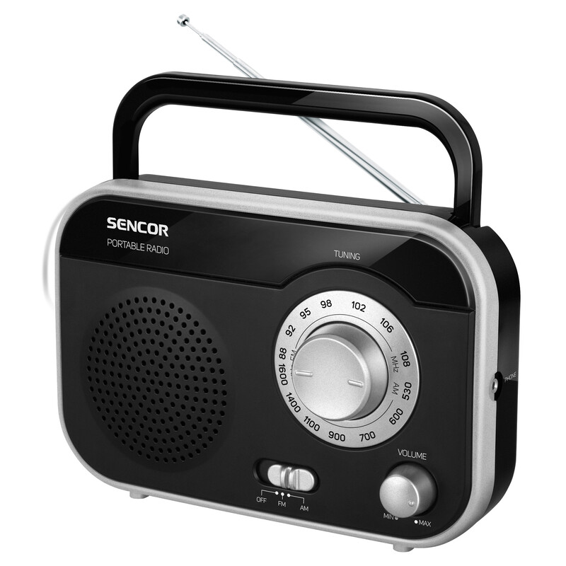 RADIO SENCOR SRD 210 B CRNO/SREBRNI