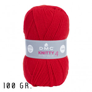 DMC KNITTY4 CRVENA 100GR