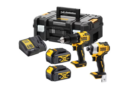 DeWalt aku set udarni odvrtač DCD709 + Odvijač DCF809, 2x4.0Ah ( DCK2062M2T )