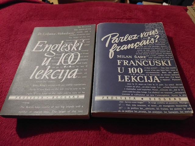 Engleski i francuski u 100 lekcija ☆ dve knjige