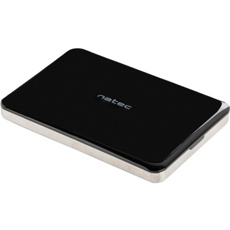 Natec oyster 2, HDD/SSD external enclosure 2.5" aluminium, black ( NKZ-0716 )