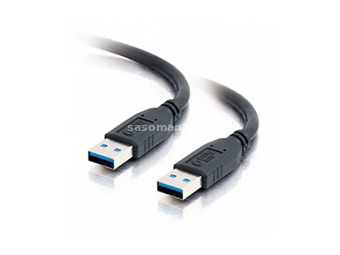 E-Green Kabl 3.0 USB A - USB 3.0 A M/M 1.8m crni