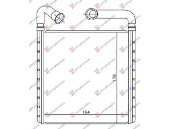 GREJAC KABINE (BR) (164x173x26) (TIP DENSO) VW GOLF SPORTSVAN 18-