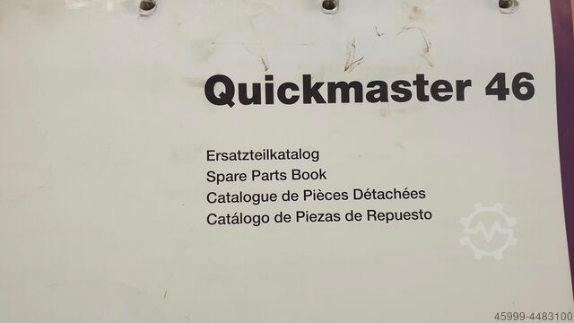 Резервни део књиге
Heidelberg Quickmaster QM -1, QM -2 MANUALS