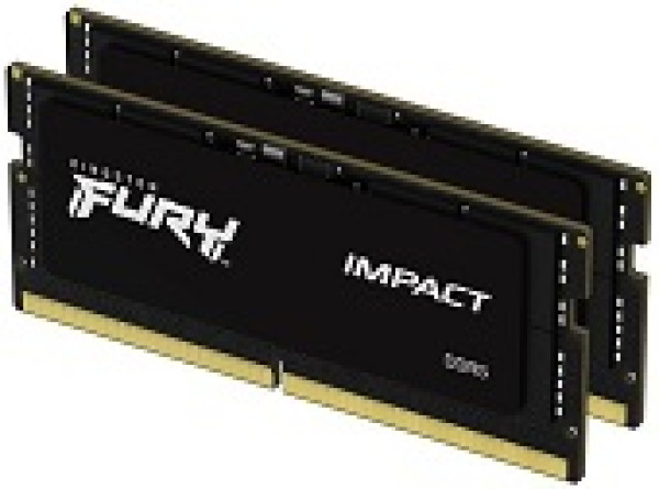 DDR5 64GB (2x32GB) SO-DIMM 4800MHz [FURY IMPACT], Non-ECC Unbuffered, CL38 1.1V, 262-pin 2Rx8, Memory Kit ( KF548S38IBK2-64 )