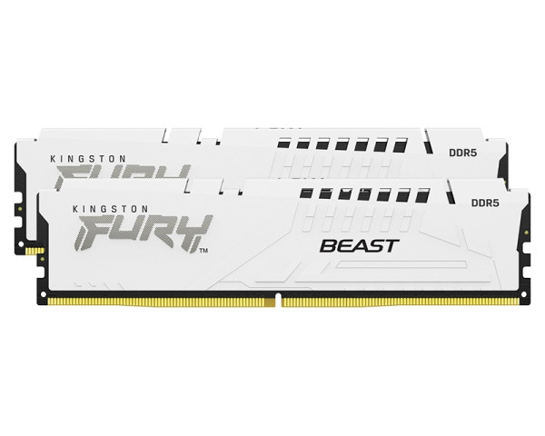 DDR5 64GB (2x32GB) 5600MHz CL36 DIMM [FURY Beast] White EXPO ( KF556C36BWEK2-64 )
